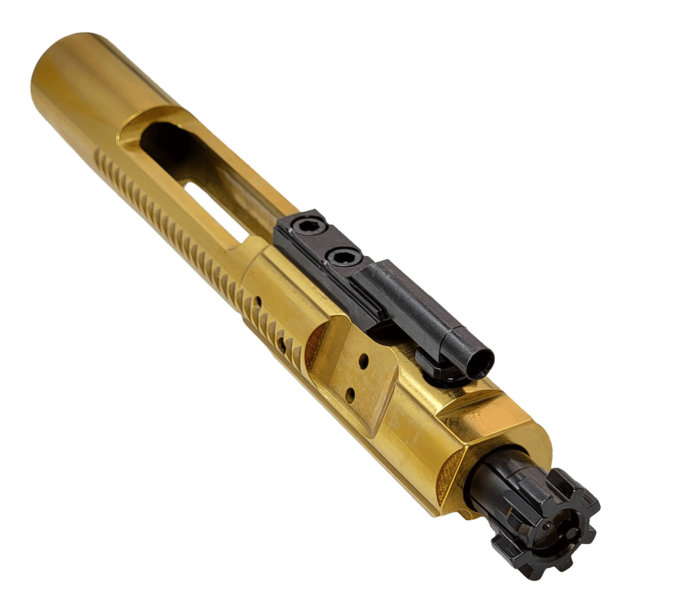 High Polished Titanium Nitride (TiN) 5.56 AR-15 Bolt Carrier Group (BCG ...