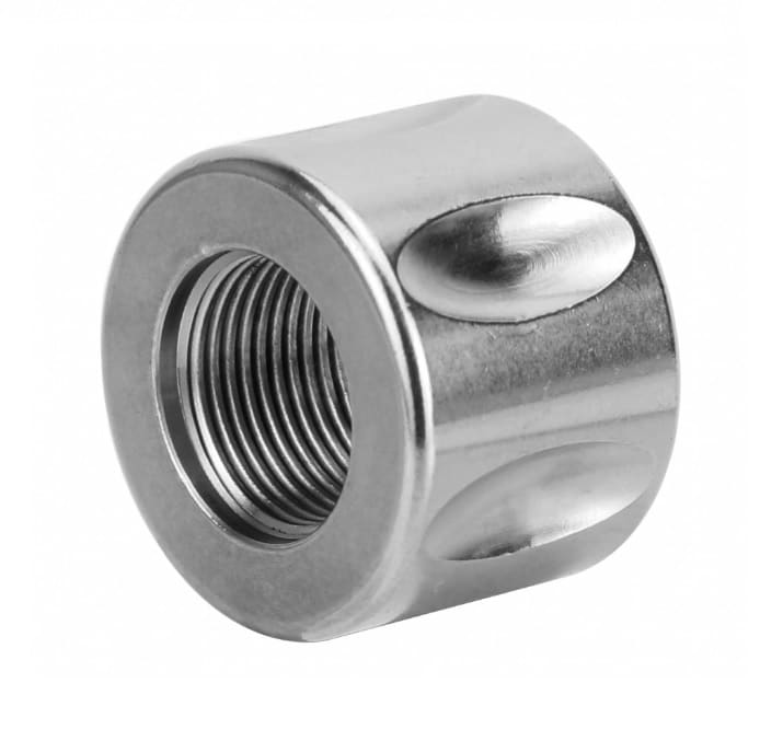 Stainless 5/8x24 Fluted Rifle Length Thread Protector | KM Tactical