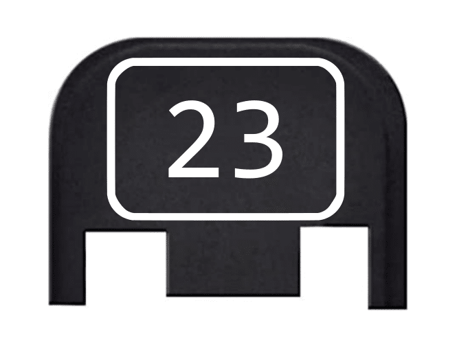 Engraved Slide Plate For Glocks - GLOCK 23 | KM Tactical