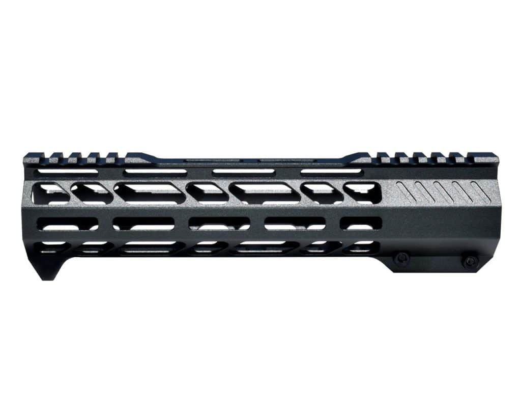 10″ Split Top Free Floating M-LOK Handguard w/ Integral Handstop for LR ...