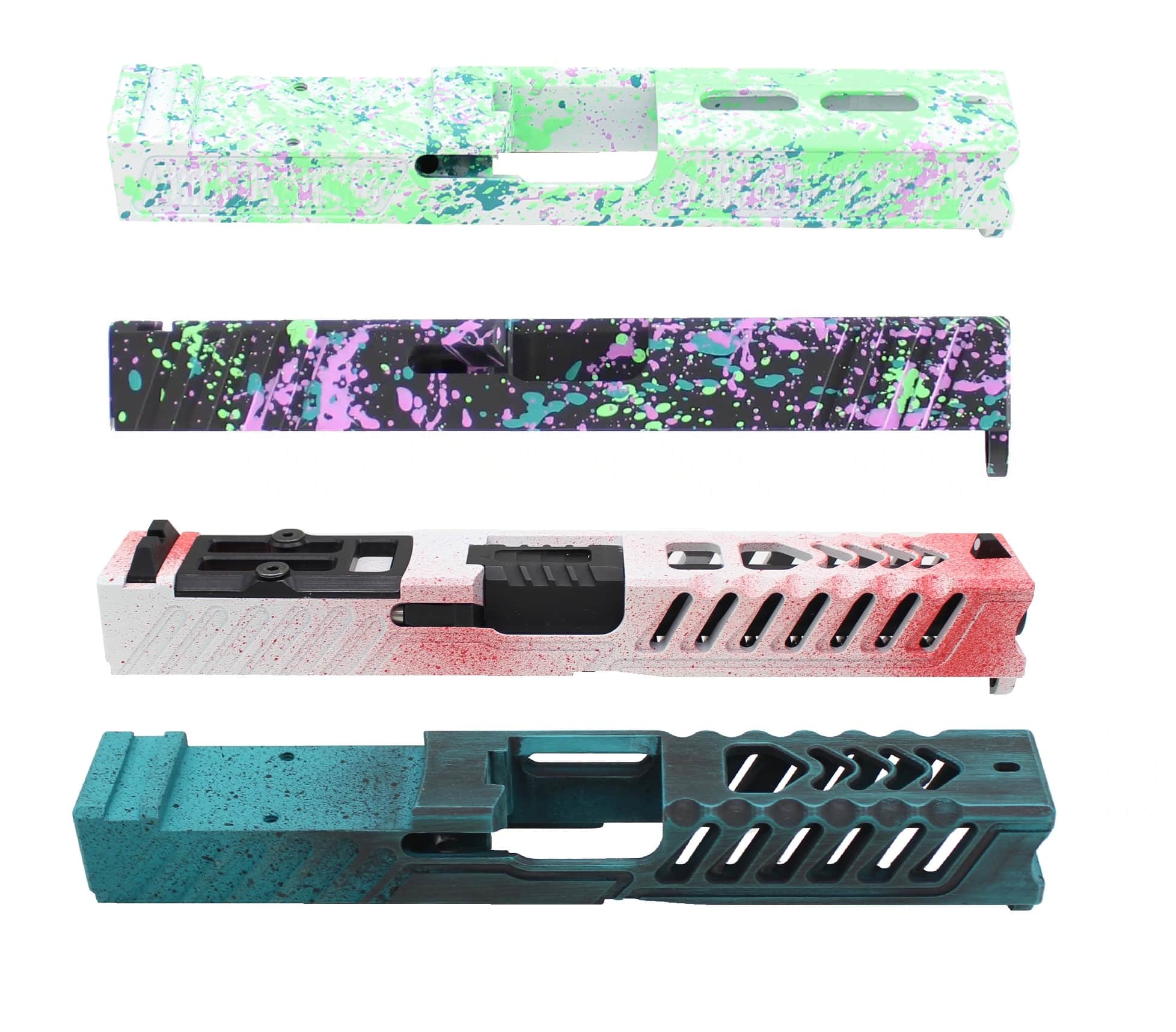 Splatter Cerakote Glock Slide (Buyer's Choice Of Color & Slide Model ...