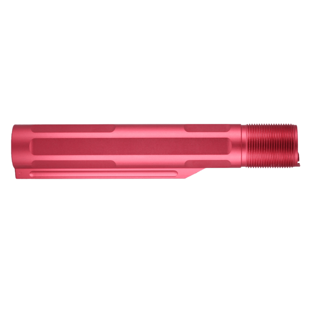 Gen 2 AR-15 8 Position Carbine Buffer Tube (Mil-Spec) - Red | KM Tactical