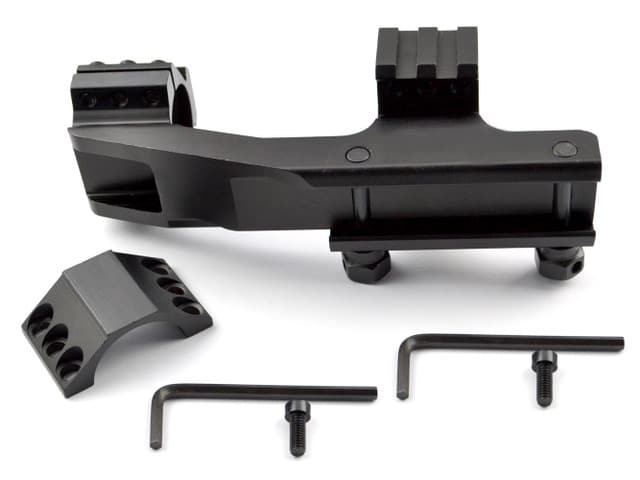 1" High Profile Cantilever Scope Mount w/ Removable Picatinny Rail | KM ...