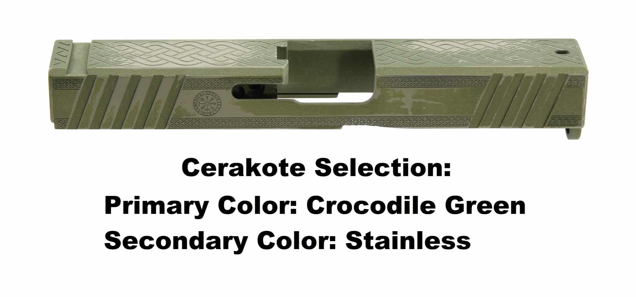Deep Engraved Custom Cerakote Slide For Glock 17/19/21/26/43 - Viking ...